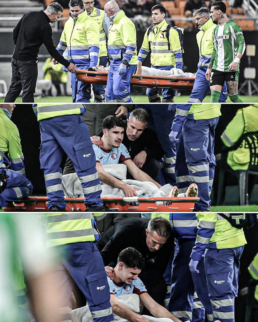 Touching image of Van Persie and his son.