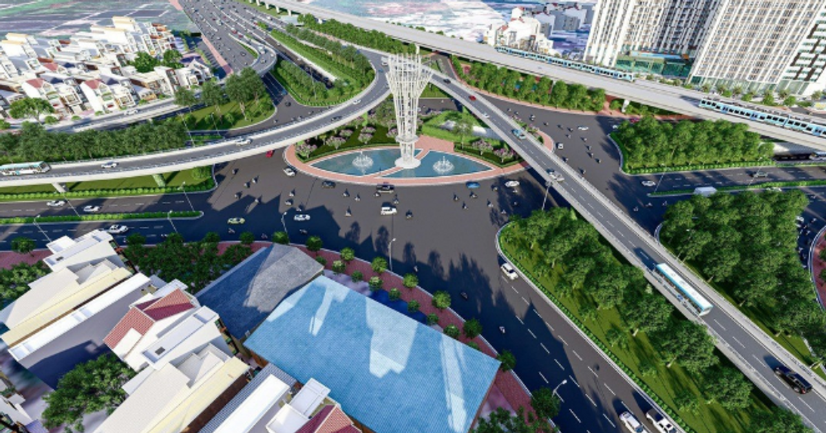 The An Phu interchange project, costing 3.4 trillion VND, in Ho Chi ...