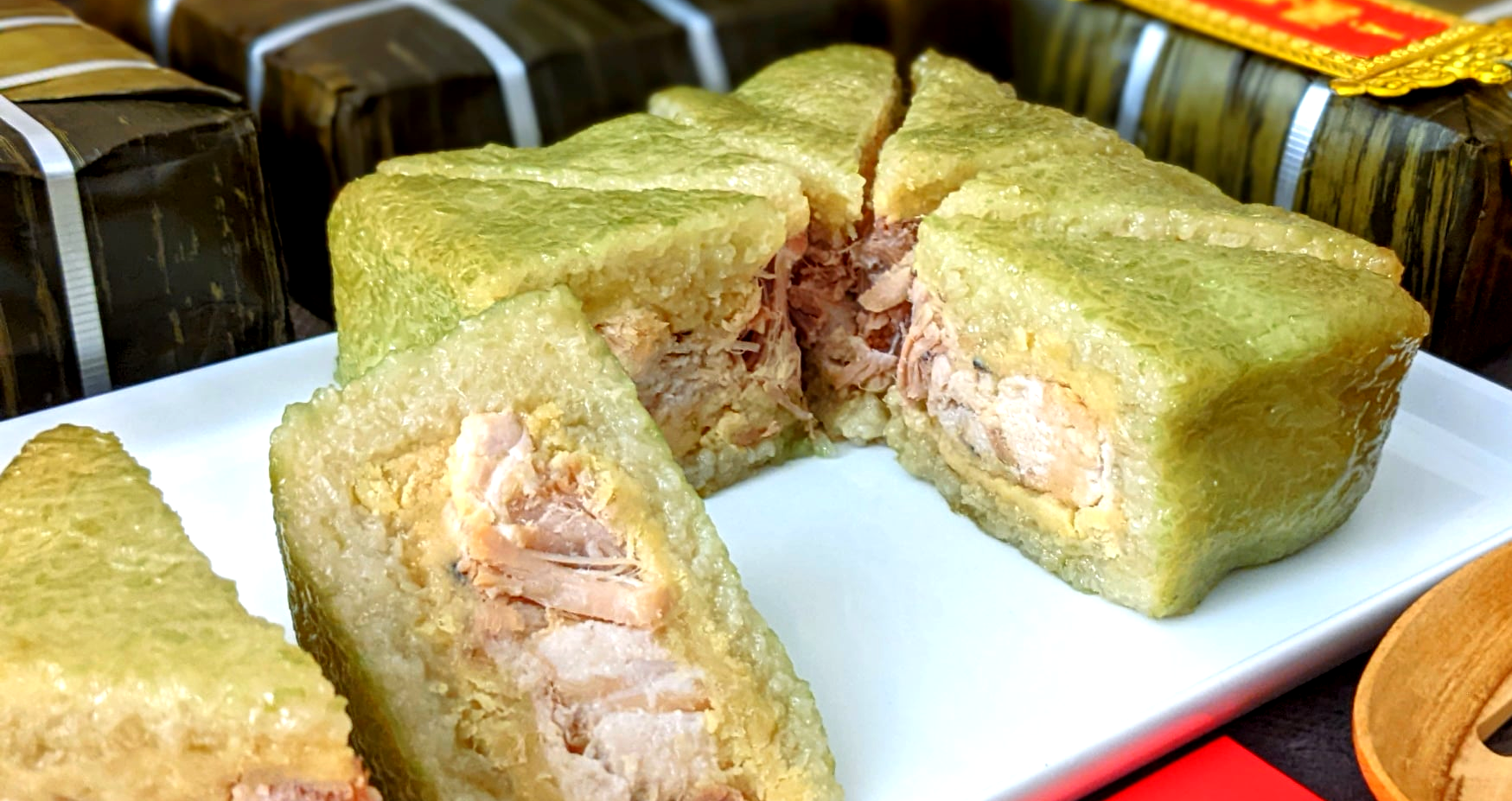 Wie lange braucht man, um Banh Chung (vietnamesischer Klebreiskuchen ...