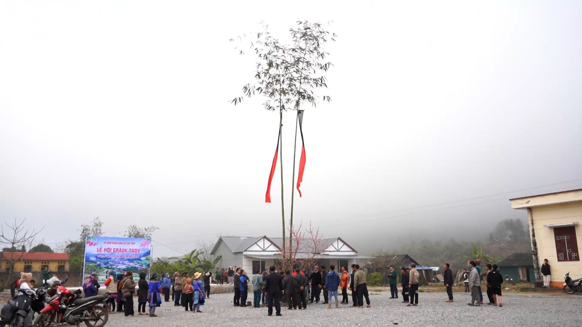 Celebrating Tet (Vietnamese New Year) in the village.