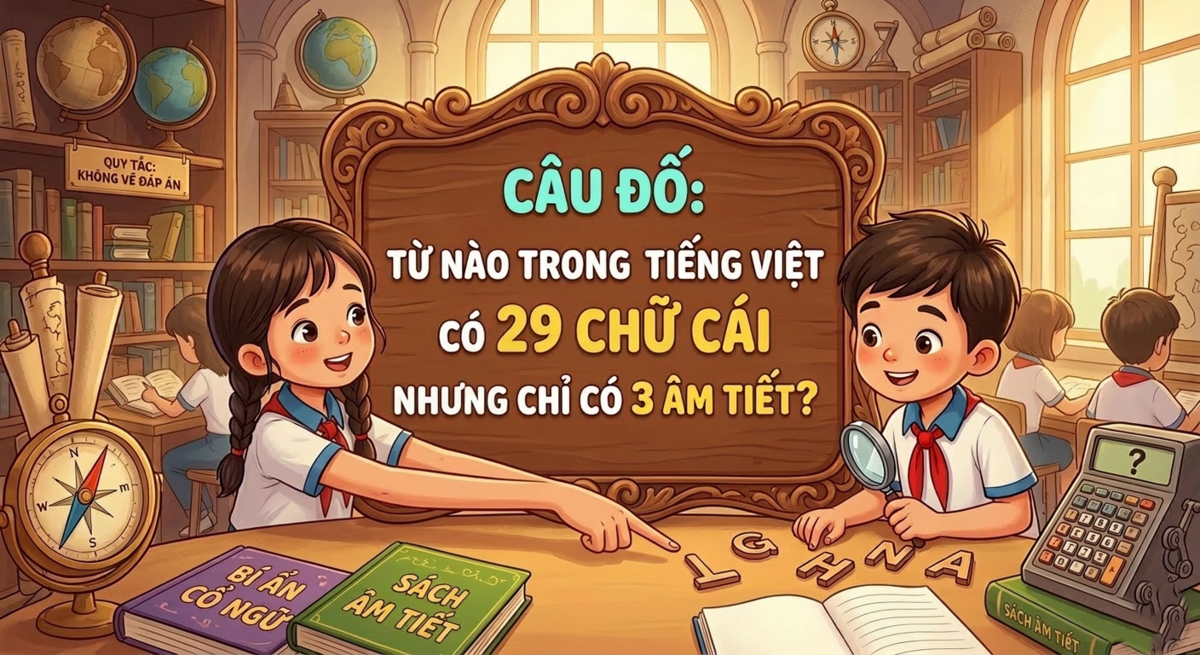 Which Vietnamese word has 29 letters but only 3 syllables?