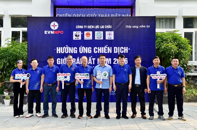 Lai Chau Power Company participates in the Earth Hour 2026 campaign.