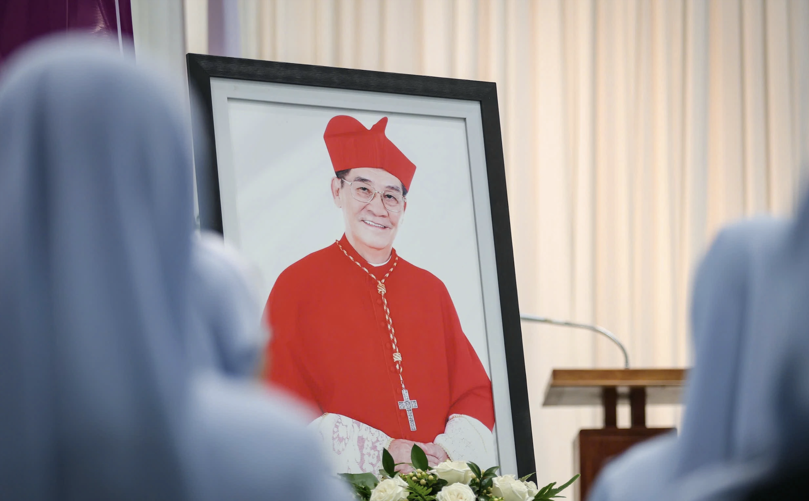 Parishioners come to pay their respects to Cardinal John Baptist Pham ...