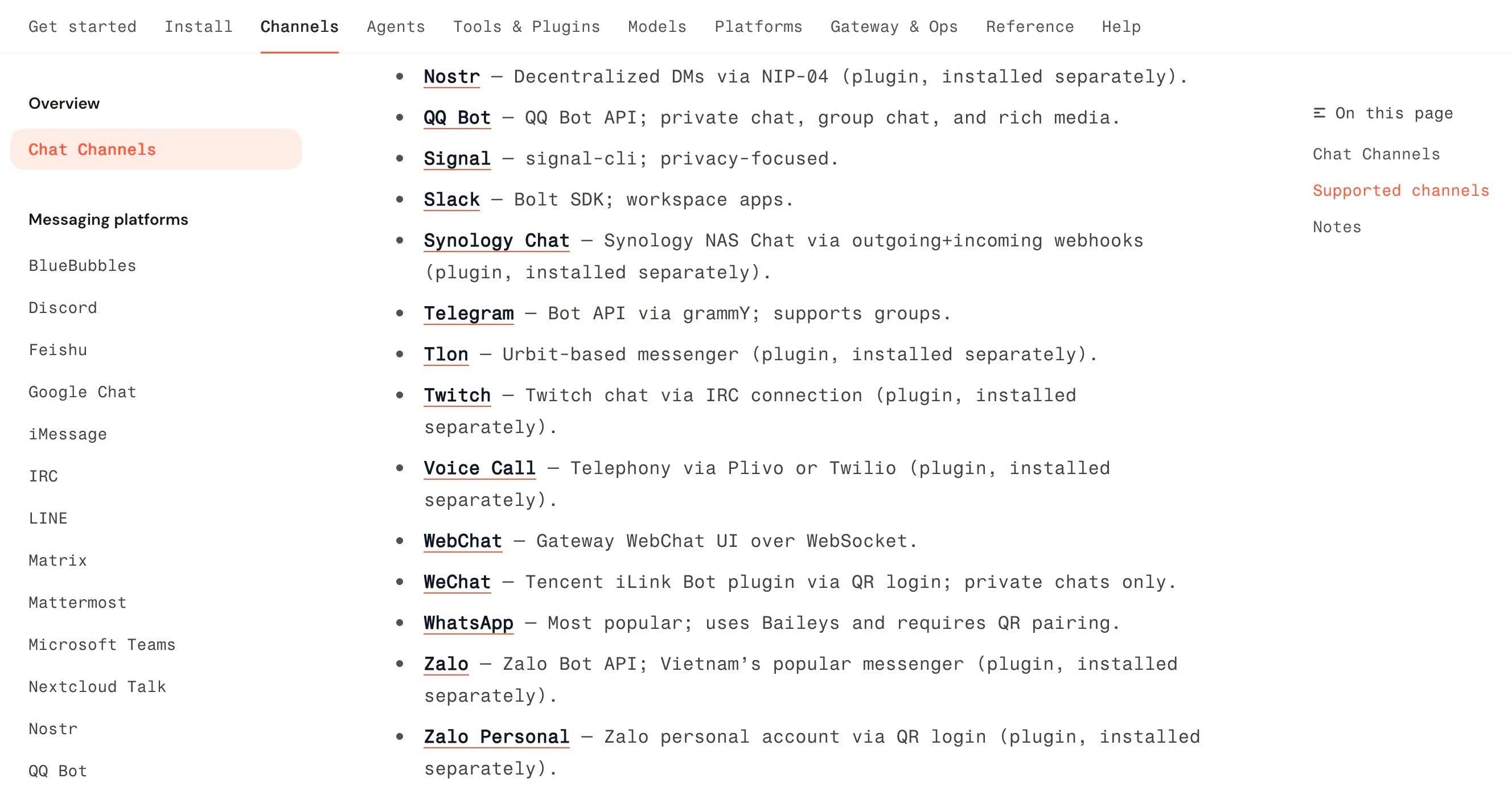 Zalo is the official platform connecting with OpenClaw.