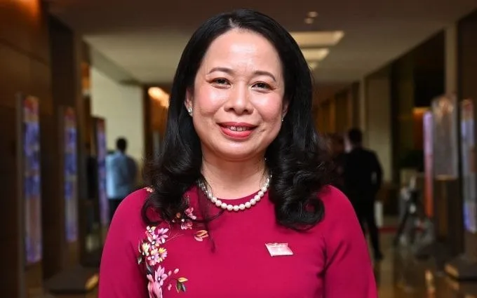 Kameraad Vo Thi Anh Xuan blijft de functie van vicepresident van ...