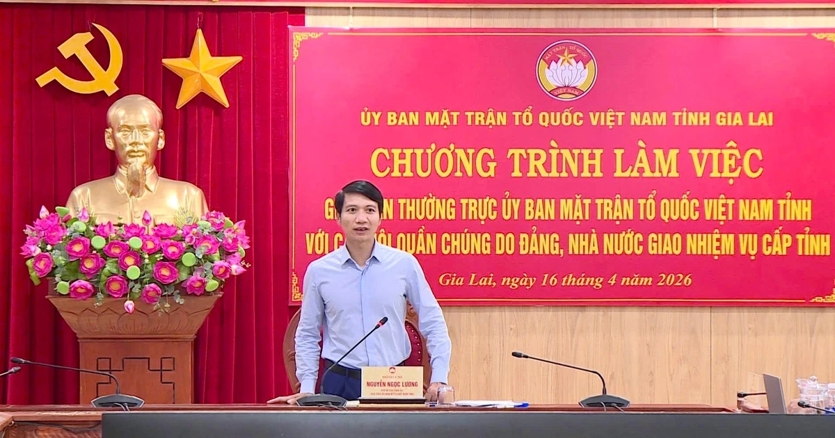 Phó Bí thư Tỉnh ủy Nguyễn Ngọc Lương làm việc với các hội quần chúng