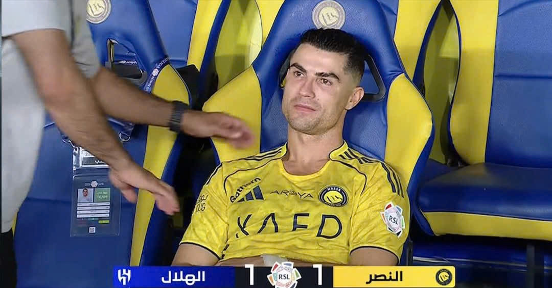 The moment Ronaldo was speechless as Al Nassr lost in the 98th minute.