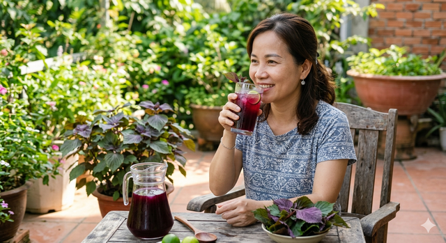 4 nhóm người không nên uống nước lá tía tô hàng ngày