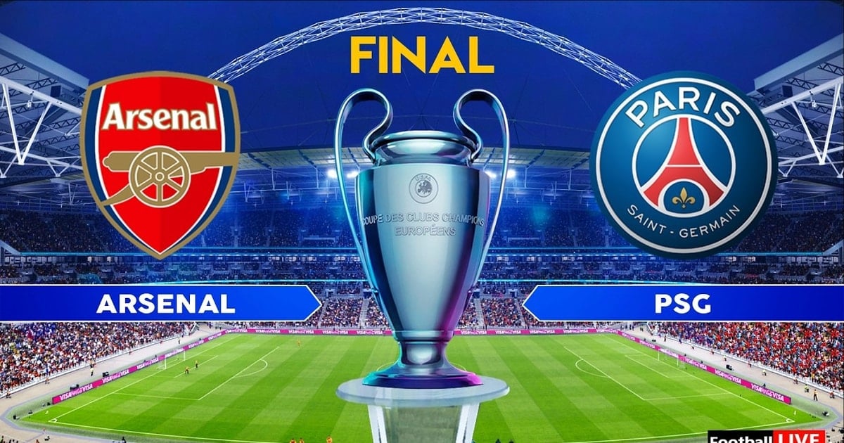 Arsenal vs PSG: Trực tiếp bóng đá trên TV360 hôm nay 30/5/2026