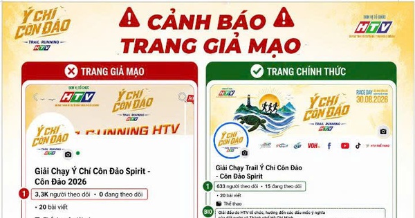 Warning about a fake fanpage "Con Dao Spirit Trail Race"