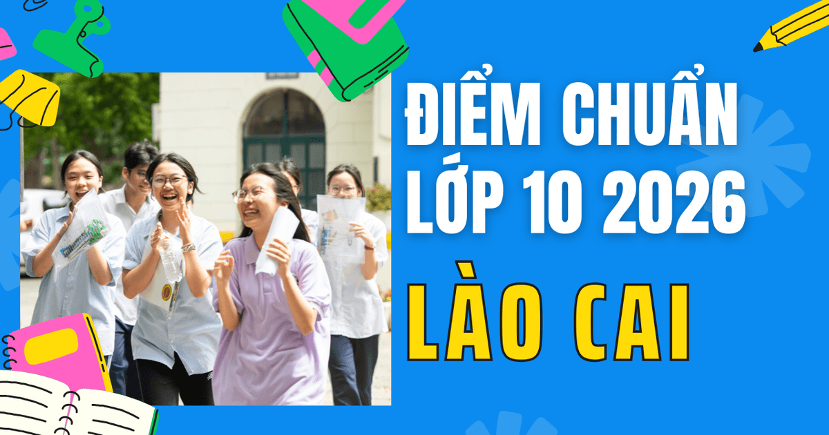 Entrance exam cutoff scores for 10th grade in Lao Cai in 2026.