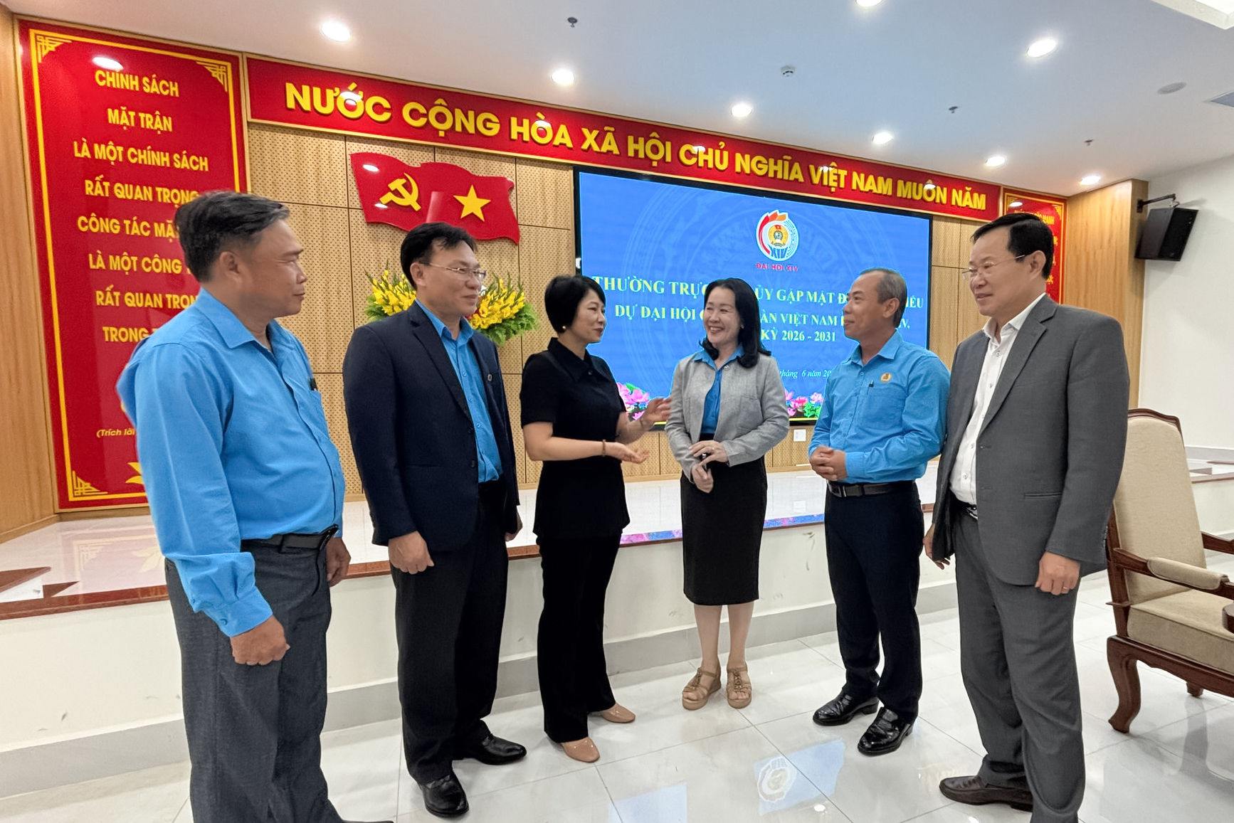 Délégation de Lam Dong au 14e Congrès national du Syndicat vietnamien ...