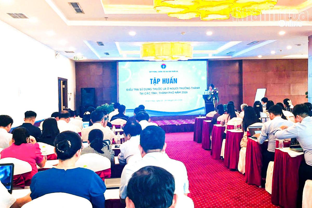 Tập huấn điều tra sử dụng thuốc lá ở người trưởng thành năm 2026