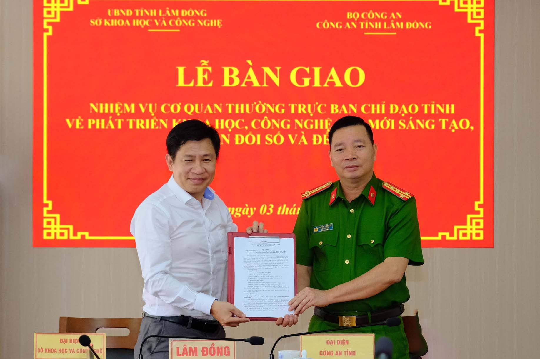 Công an tỉnh làm Cơ quan Thường trực Ban Chỉ đạo chuyển đổi số Lâm Đồng