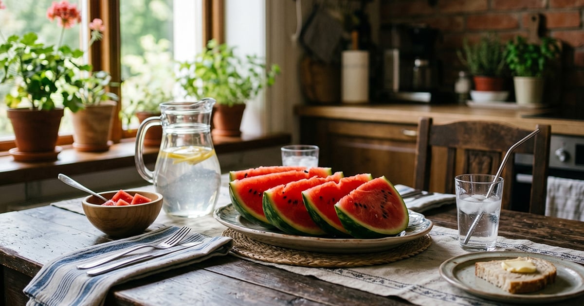 How to eat watermelon to stay cool and prevent heart attacks and strokes.