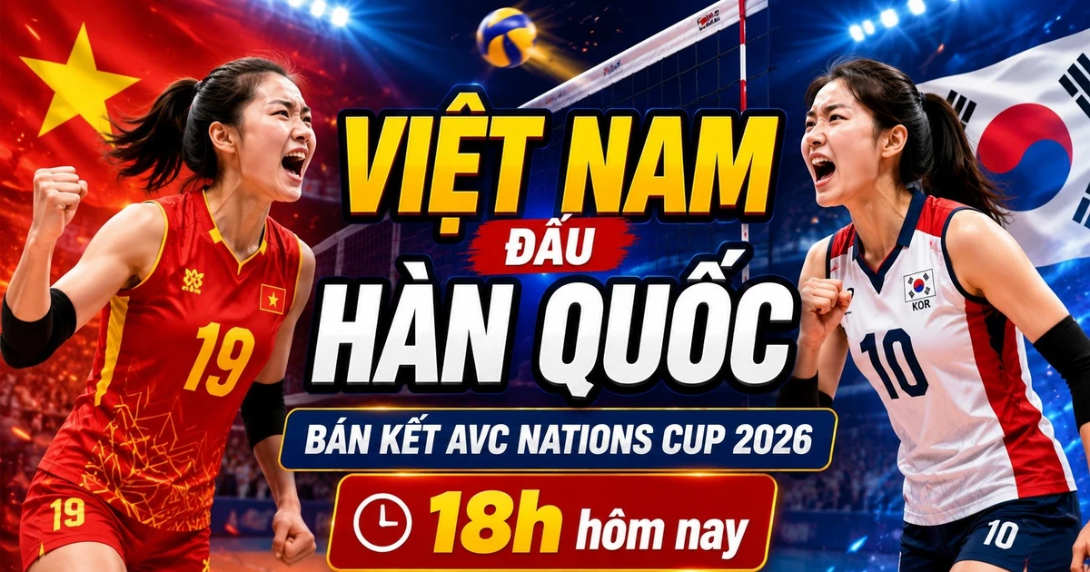 Live broadcast schedule for Vietnam vs South Korea in the AVC Nations ...