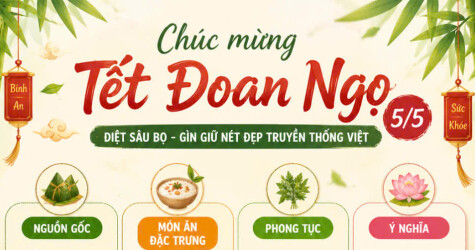 Chúc mừng Tết Đoan Ngọ (mùng 5/5 âm lịch)