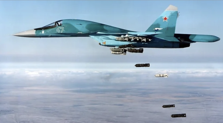 Ryska Su-34-stridsflygplan träffade en avgörande länk i Ukrainas ...
