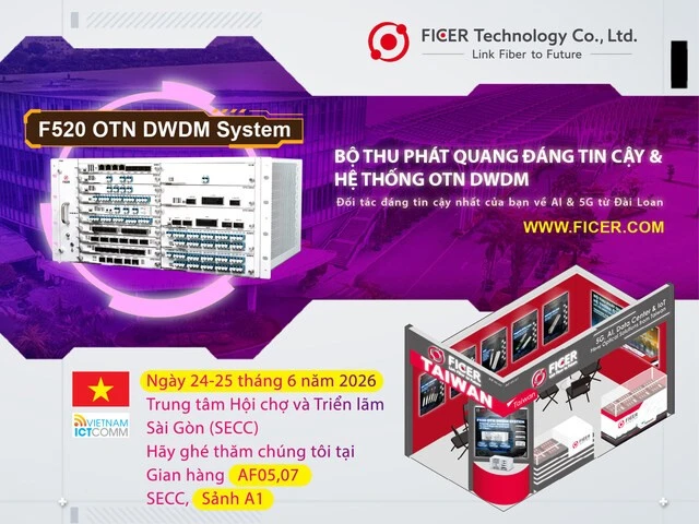 FICER présente sa solution OTN DWDM pour l'IA, la 5G et l'IoT à ICTCOMM ...