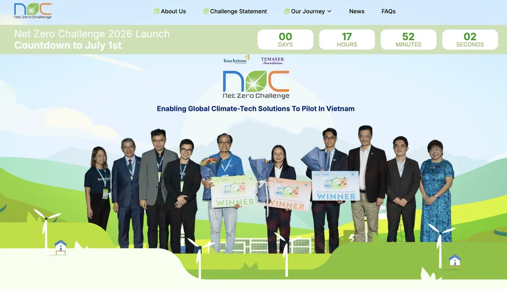 Launching the Net Zero Challenge 2026 climate technology competition.