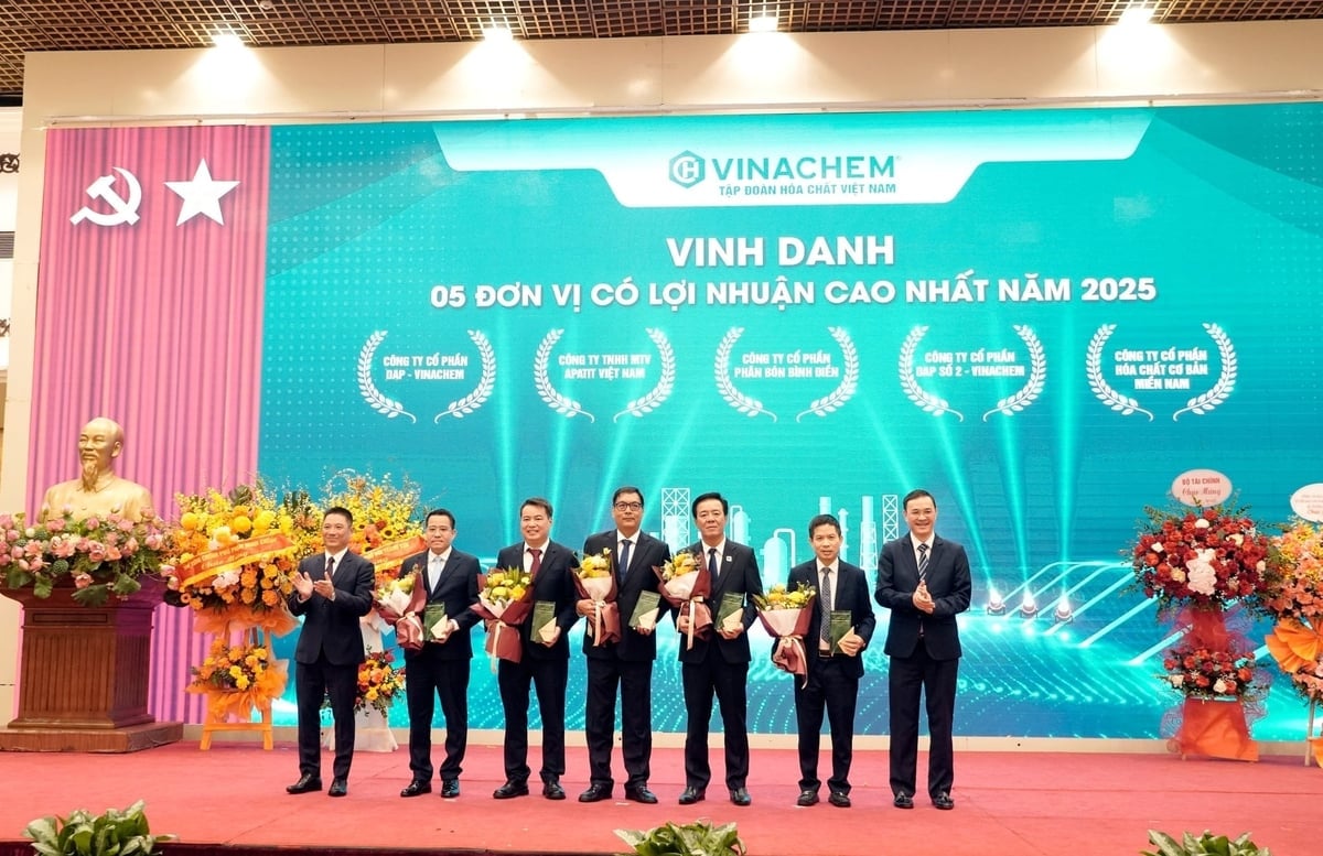 Vinachem は、2025 年に最高の生産および事業成果を達成した 16 のユニットを表彰しました。