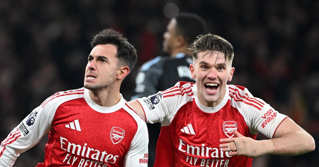 Arsenal thrashed Aston Villa, solidifying their top spot.
